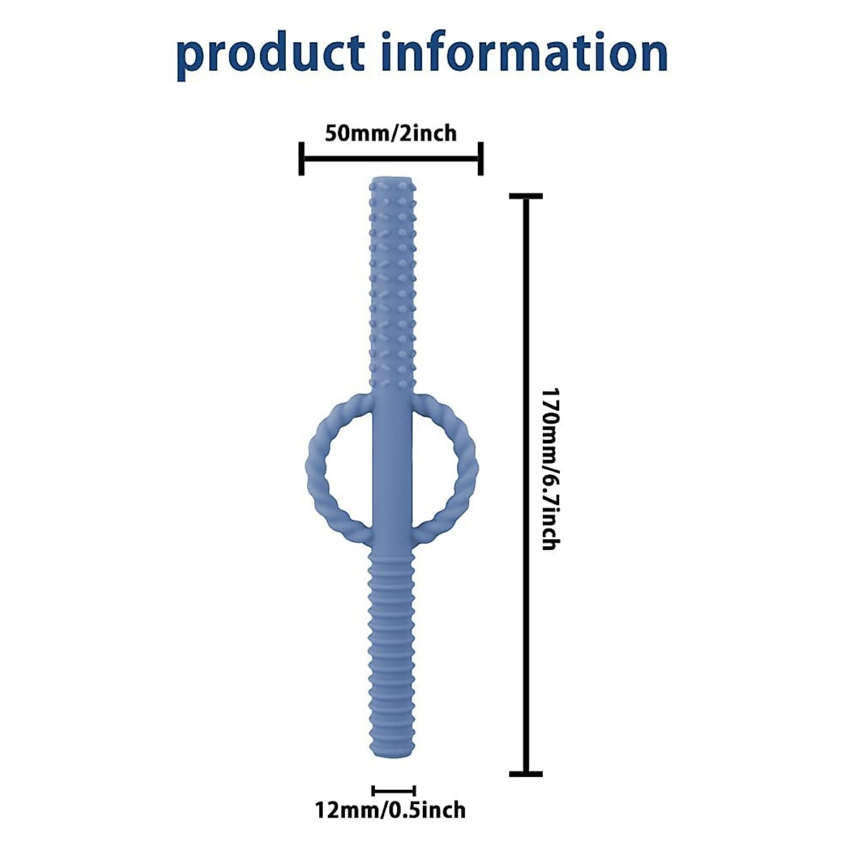 Baby Hollow Teether Tubes,Teething Straws Toy for Babies 3-24 Months,Soft & Durable Infant Tubes Teething Toys,BPA Free& Easy to Clean