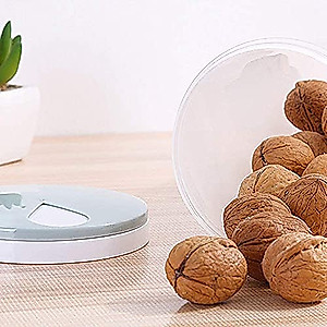 shyness 2 Pcs 2L Tall Clear Spaghetti Pasta with Adjustable Lid,Multi- Plastic Kitchen Food