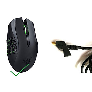 USB Mouse Charging Cable & Cord for Razer Naga Epic Chroma MMO Wireless Gaming Mouse (Not Work for Razer Epic Wireless Mouse and Others)