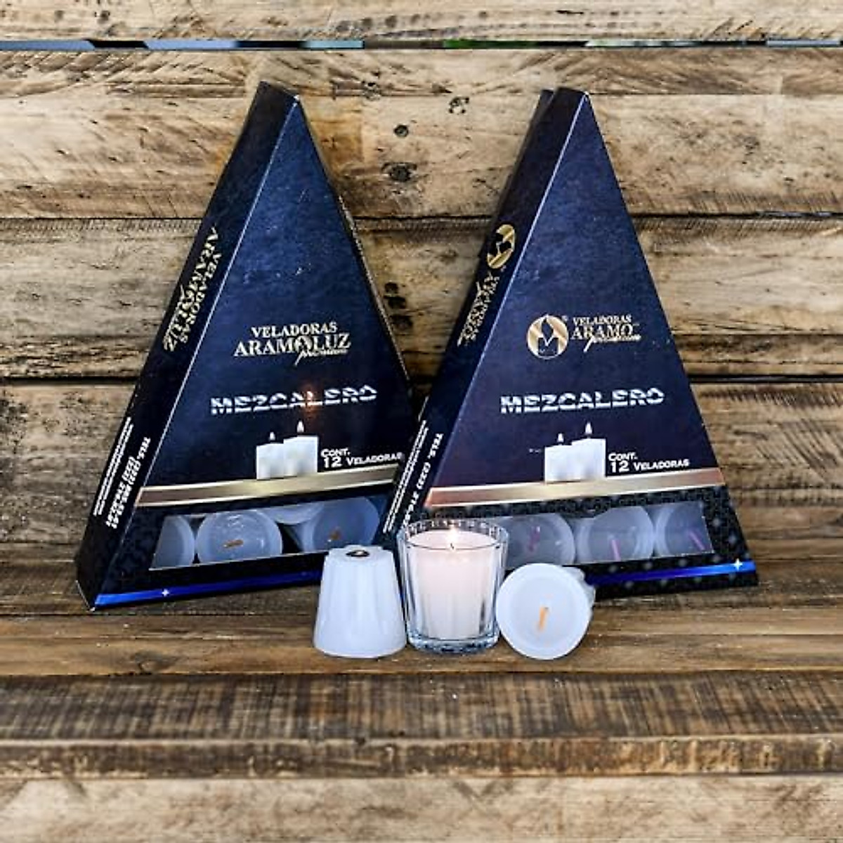 Aramo - Mezcalero Candle | 12 Pack Premium Quality Candles | Crafted in Mexico, Illuminating The World | Ideal for Home & Spiritual Use | Veladora Mezcalero