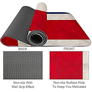 Yoga Mat, Yoga Mats for Home Workout, Workout Mat, Exercise Mats, Pilates Mat, British flag pattern