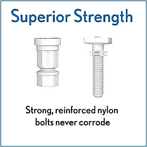 MAYFAIR 34ECA 000 Sculptured Ivy Toilet Seat will Never Loosen and Easily Remove, ROUND, Durable Enameled Wood, White