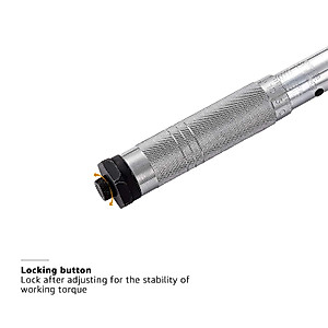 Amazon Basics 1/2-Inch Drive Click Heavy-Duty Torque Wrench - 25-250 foot-lb, 33.9-338.9 Nm