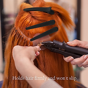 YISSION 12 PCS Hair Clips for Styling Sectioning, 3.1 Inch Matte Alligator No Crease Duck Billed Hair Clips, Hair Barrettes and Styling Accessories for Women Girls Black