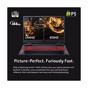 acer Nitro 5 15.6" FHD 144Hz Laptop | Intel Core i5-12500H | 32GB RAM | 1024GB SSD | NVIDIA GeForce RTX 3050 | Backlit Keyboard | Windows 11 Home | Bundle with 64GB USB Flash Drive