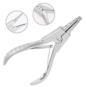 Ring Opening Pliers, Cimenn Surgical Steel Body Piercing Kits Ear Nose Lip Navel Tongue Septum Forcep Clamp Pliers Tool, Precision Circlip Pliers Retaining Clip Pliers Solid Spring Removal Tool