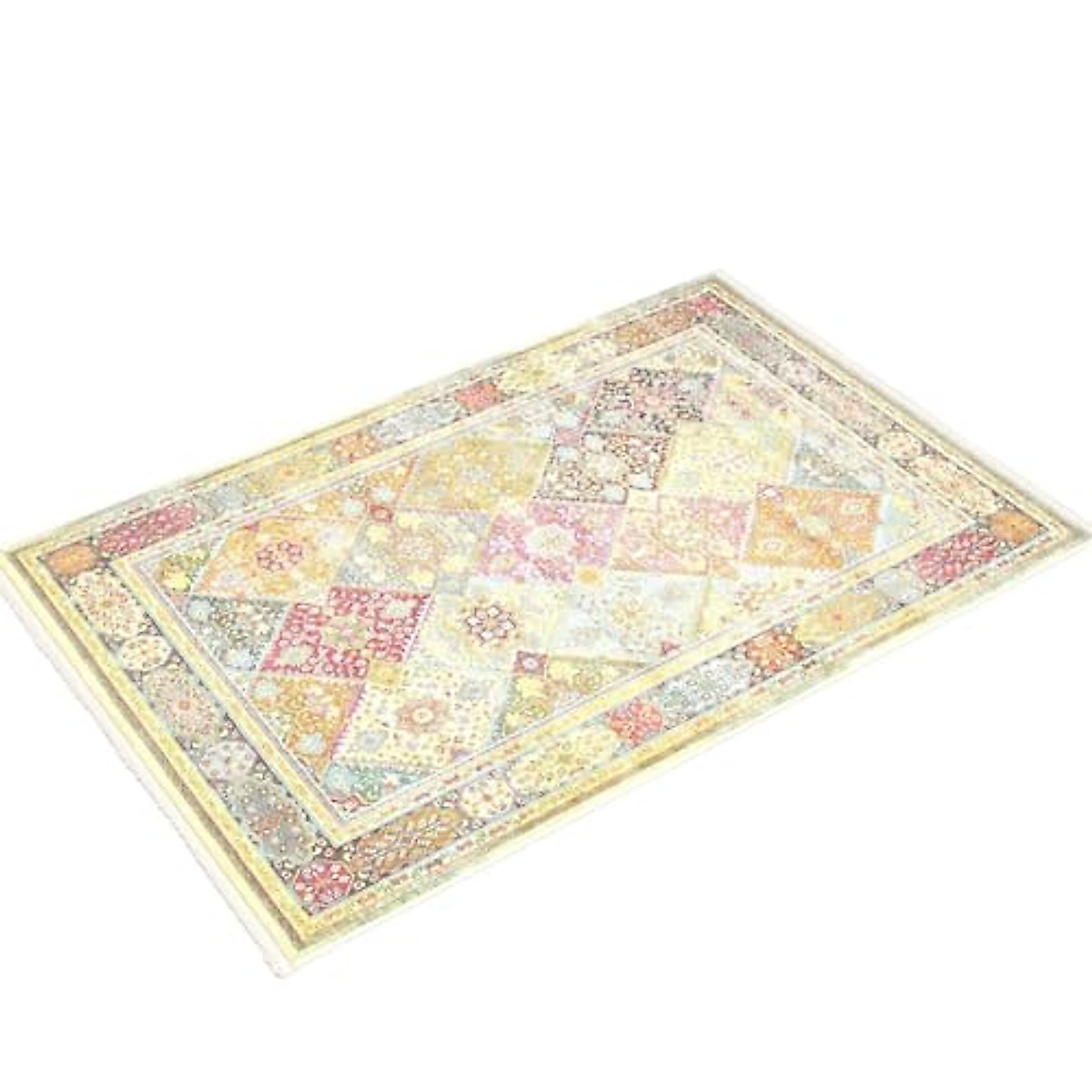 Unique Loom Baracoa Collection Area Rug - Marta (5' 5" x 8' Rectangle, Multi/ Burgundy)