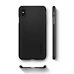 Spigen Thin Fit Designed for iPhone Xs Case (2018) / Designed for iPhone X Case (2017) - Matte Black