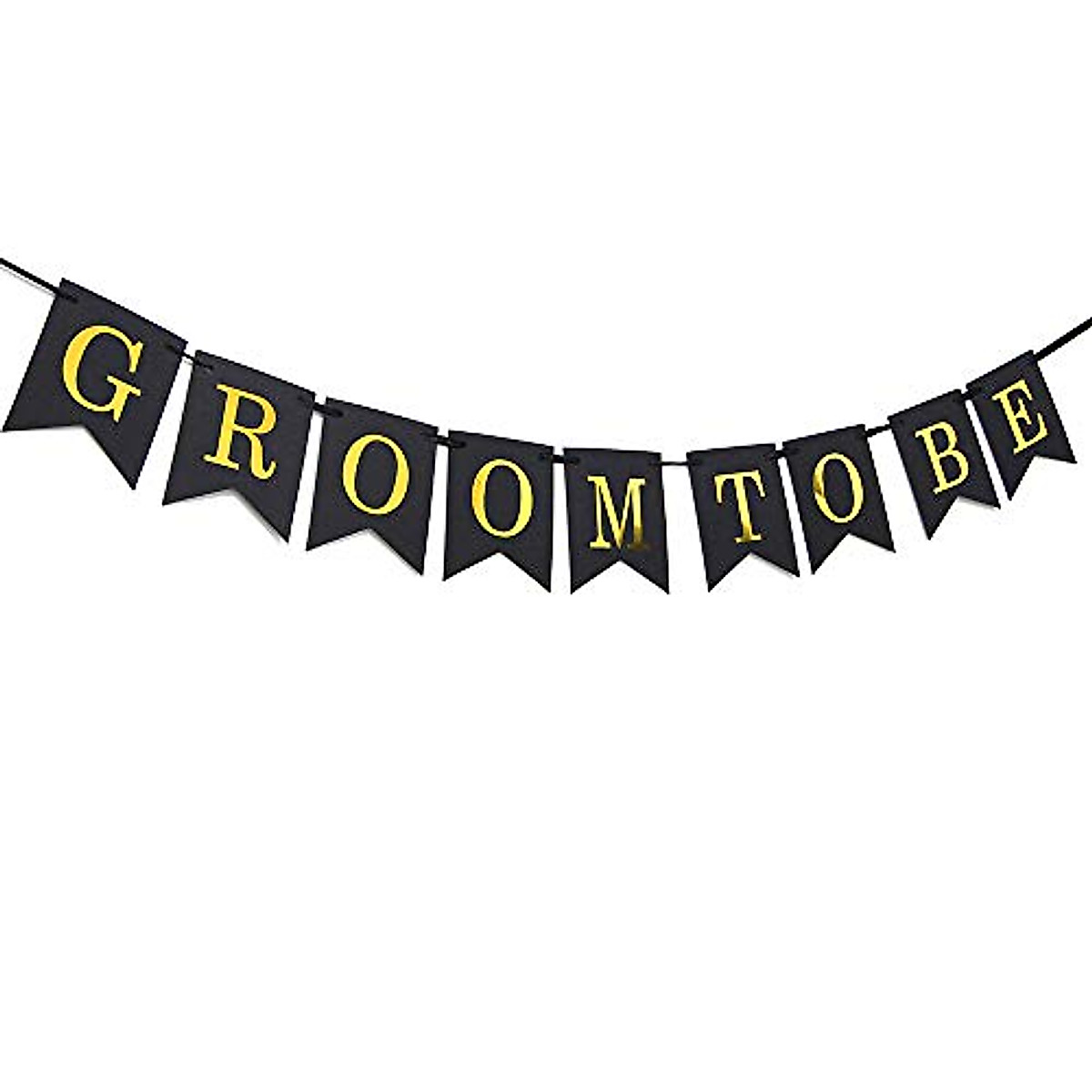 Groom To Be Swallowtail Banner, Bachelor Party Decoration, Marriage Engagement, Hen Night, Future Groom Bunting, Wedding Party Supplies Black