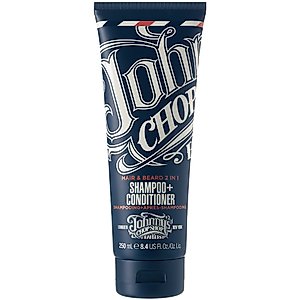 Johnny's Chop Shop Born Lucky 2 in 1 Cleansing Shampoo w/a shot of Conditioner Anti Frizz & Fluff, Pro Vitamin B Protection 8.45 fl oz (Pack of 1)