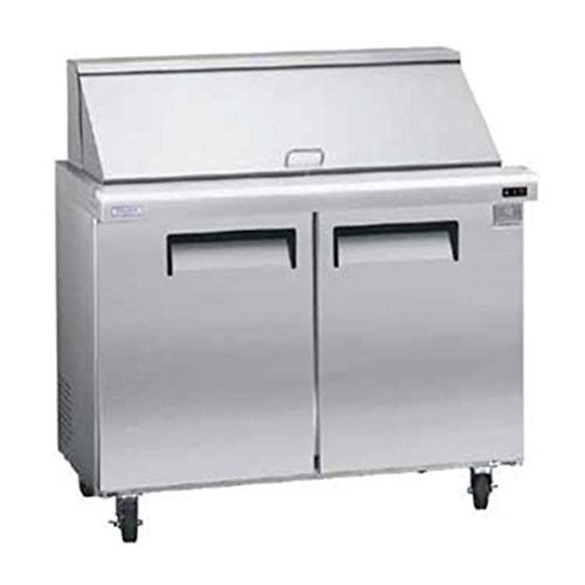Kelvinator KCMT48.18 48" Double Door Mega Top Prep Table, 18 Pans, 12 cu. ft.