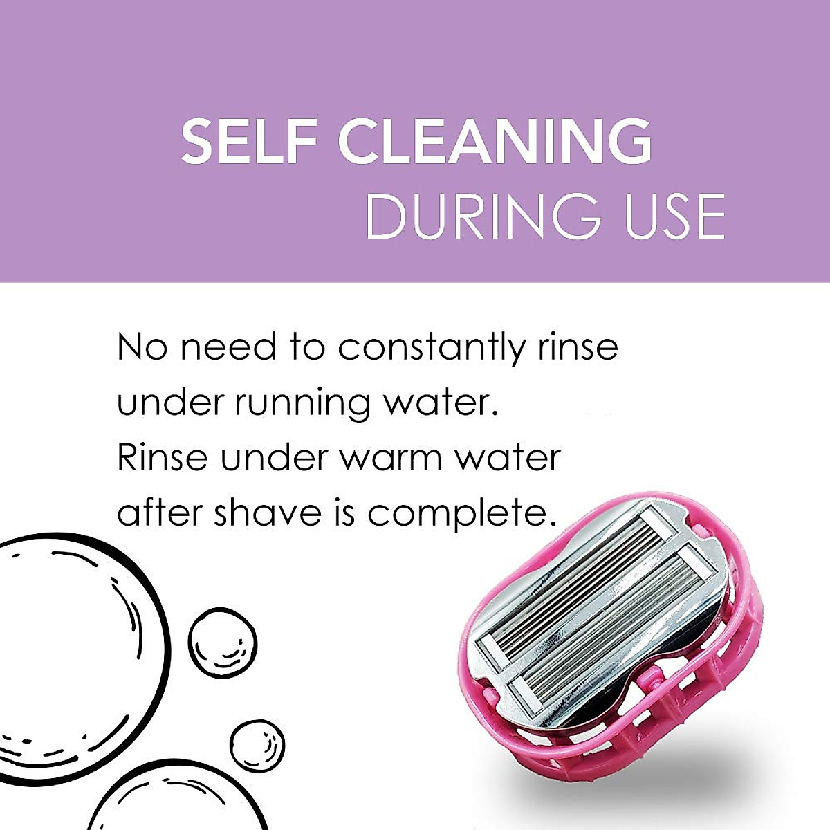 Premium Omnishaver - Pink - The Fastest Way to Shave Head, Legs, Arms, Body| An Alternative to Disposable Shaving Razors Self Cleans & Strops During Use with Durable Blade| Bald Head Shaver for Women