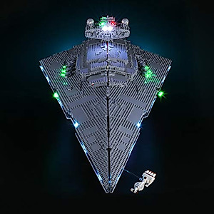 LIGHTAILING Light Set with a Remote-Control for (Imperial Star Destroyer Building Blocks Model - Led Light kit Compatible with Lego 75252 (NOT Included The Model)