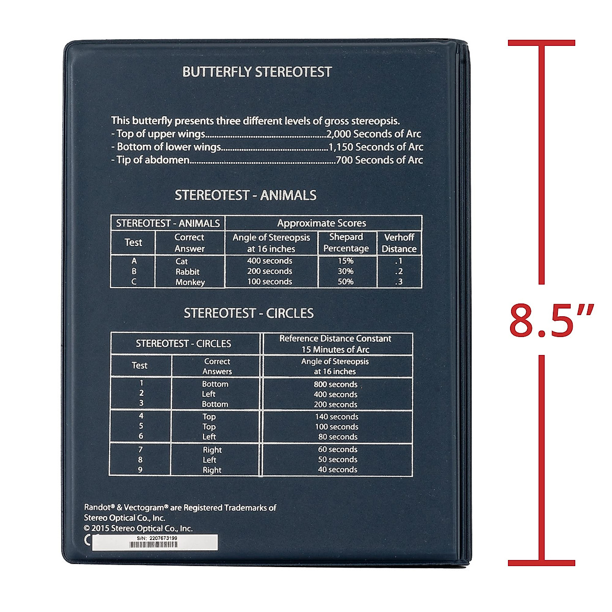 Stereo Butterfly Depth Perception Stereopsis Test