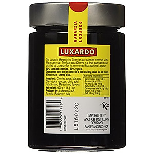 Luxardo, Gourmet Cocktail Maraschino Cherries 400G Jar