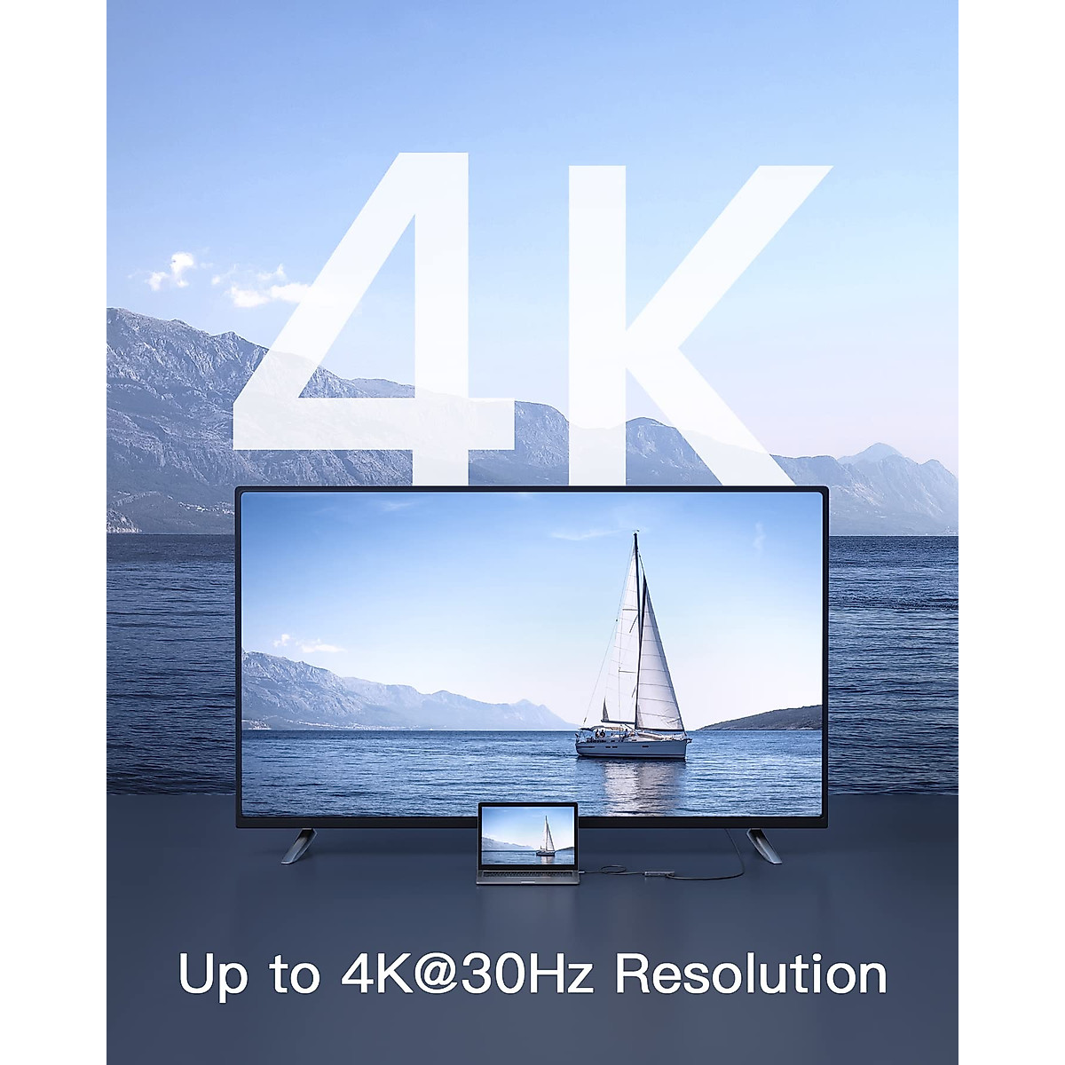 Inateck USB C Hub with 7 Ports, USB 3.2 Gen 2 Speed, 1.6ftcm Cable, HB2027