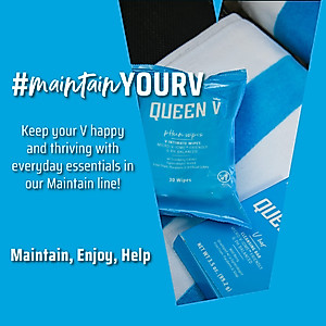 Queen V V Bar- Cleansing Bar, 3.5 oz., pH Balanced, Enriched with Aloe and Rose Water, For Use on External Intimate Area