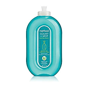 Method Hardwood Floor Cleaner Squirt + Mop Bottle, Spearmint Sage, For Sealed Hardwood and Laminate Floors, 25 Fl Oz (Pack of 1)