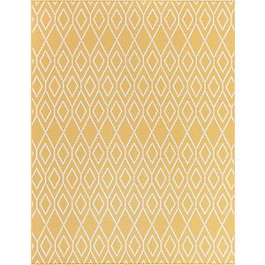 Jill Zarin Outdoor Collection Area Rug - Turks and Caicos (7' 10" x 10' Rectangle Yellow Ivory/Ivory)