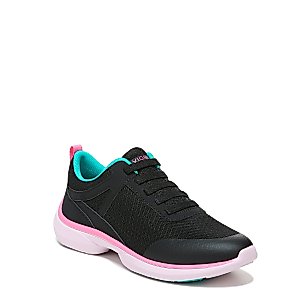 Vionic Women's Vortex Krisha Comfortable Leisure Shoes- Supportive Walking Sneakers That Include Three-Zone Comfort with Orthotic Insole Arch Support Black 9.5 Medium