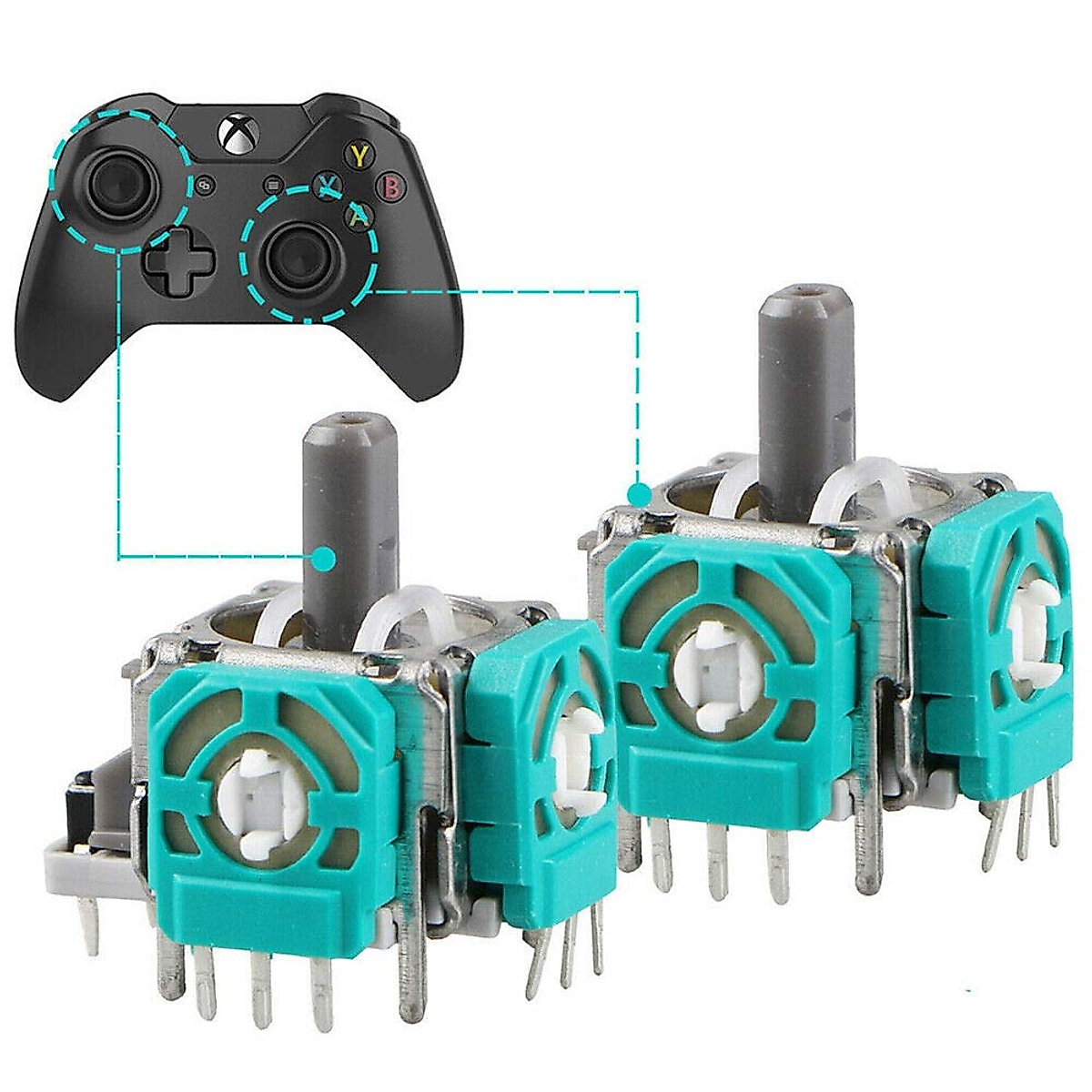 2 X 3D Controller Joystick Axis Analog Sensor Module Replacement for Xbox One