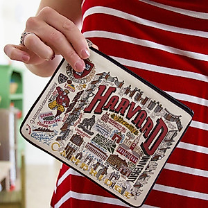 catstudio Harvard University Collegiate Zipper Pouch Purse | Holds Your Phone, Coins, Makeup, Dog Treats, & Tech Tools