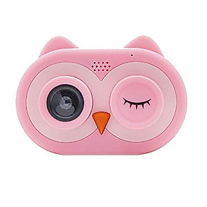 LKYBOA Children Mini Camera - Digital Owl Camera Smart Can Take Pictures （8.2x5.8x3.1cm） (Color : Pink)