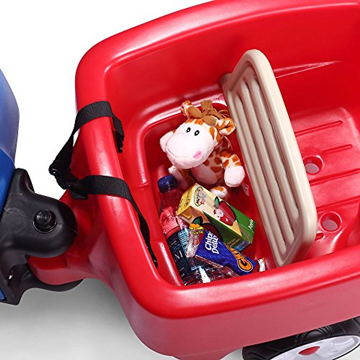 Step2 Choo Choo Wagon and Trailer - Red, White & Blue - Children's Wagon - Perfect for Siblings, Triplets, Friends - Festive Wagon for Parades and Summer Fun