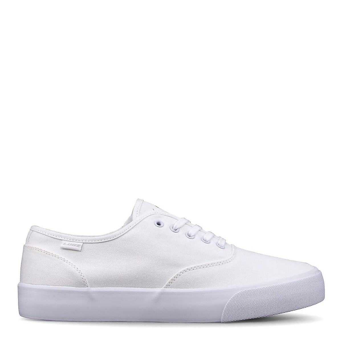 Lugz | Lear Classic Casual Sneakers for Men | Lace Up Mens Canvas Shoes | Everyday Men Footwear, White, 9.5 M US