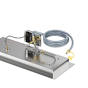 Skyflame 1/2" ID Natural Gas Conversion Hose Kit (12FT) with Quick Connect/Disconnect Fittings for BBQ, Grill, Fire pit, Pizza Oven, Patio Heater and More NG Appliance, 50K BTU