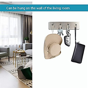 Towel Hooks Adhesive Wall for Hanging bathrooms Hook Bathroom Command Curtain Rod Heavy Duty Towels Stick on Sticky lbs self Brushed Nickel Robe Hand Bath Holder Double Sided Chrome Shower