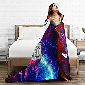 WKSFHCSG Blanket Flannel Picnic Throw Blanket All Season Plush Decor Sofa Comfort Warm Throw Teens Adults Blanket for Bed Living Room 50'' x 40'' -1