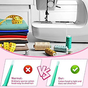 200 Pieces Sewing Machine Cleaning Brushes Disposable Clean Swabs Pointed Tips Cleaning Swabs Sewing Tool Multi Purpose Cleaning Swab Sticks for Paint Sewing Machine