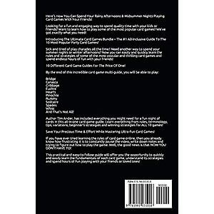 Card Games: A Beginner’s Guide to The Most Popular Card Games for 1-8 Players (Card Games for Beginners)