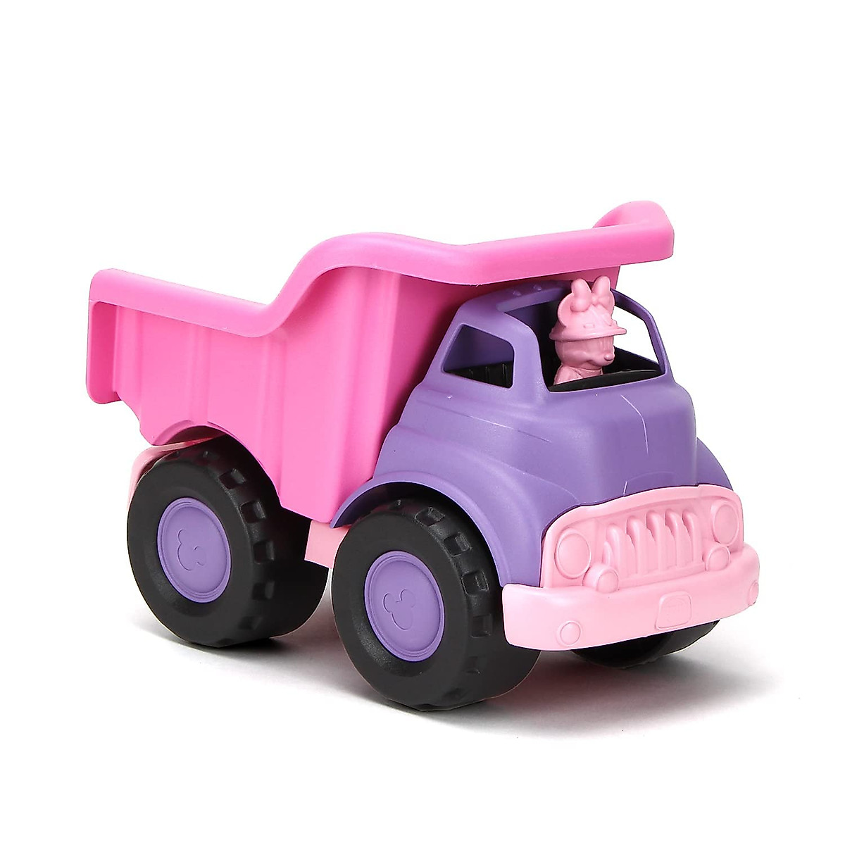 Green Toys Disney Baby Exclusive Minnie Mouse Dump Truck - Pretend Play, Motor Skills, Kids Toy Vehicle. No BPA, phthalates, PVC. Dishwasher Safe, Recycled Plastic, Made in USA.