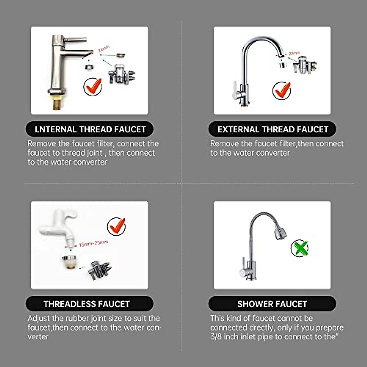 Water Purifier Machine Water Ionizer ORP+500 to -800 PH 2.5-11.2 Alkaline Acid Water Best Home Alkaline Water Filtration System/Instant heating58-136.4 °F/12,000 Liters Per Filter / 7 Water Settings