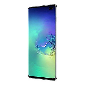 Samsung Galaxy S10+ Plus 128GB+8GB RAM SM-G975F/DS Dual Sim 6.4" LTE Factory Unlocked Smartphone International Model No Warranty (Prism Green)