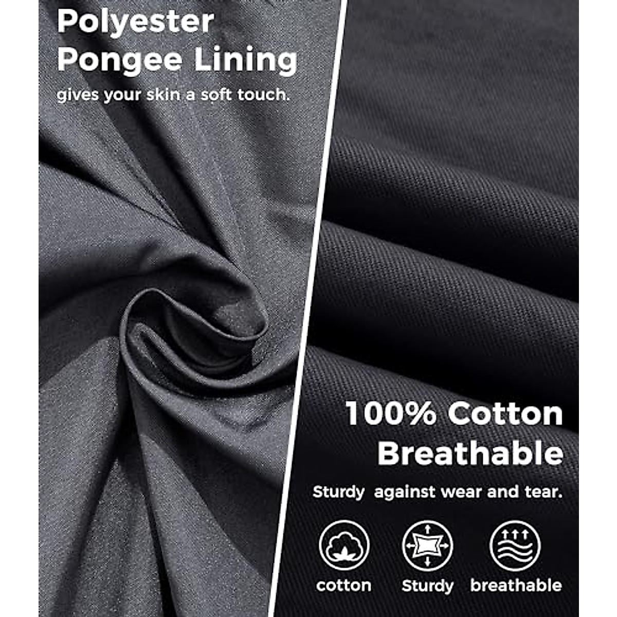 wantdo Men's Bomber Jacket Tactical Jacket Canvas Army Jacket with Detachable Hood Grey Medium