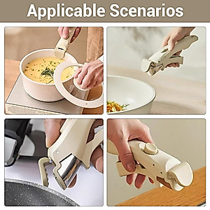 Removable Pan Handle,Detachable Removable Cookware Handle Replacement Anti-scald for All Cookware