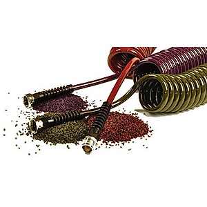 Water Right 300 Series (3/8") Coil Garden Hose, Drinking Water Safe, 25-Foot, Lead-Free Brass Fittings, Rosemary