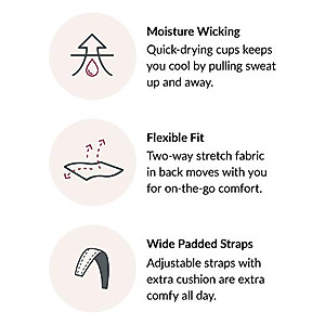 Glamorise Full Figure Plus Size MagicLift Active Support Bra Wirefree #1005 Wine