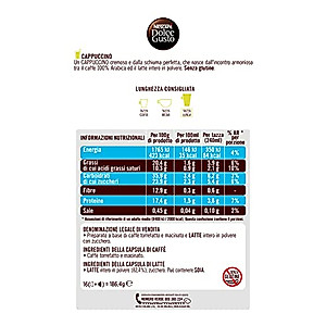 Nescafe Dolce Gusto Cappuccino 16 Capsules 100g