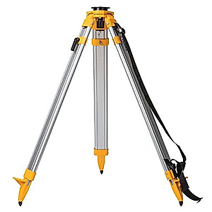DEWALT Tripod Stand, Heavy Duty, Construction Tripod, Built-In Strap for Easy Transport on Jobsites (DW0737)