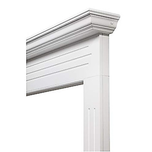 Pearl Mantels 510-48 Newport 48-Inch Fireplace Mantel Surround with Medium Density Fiberboard, White