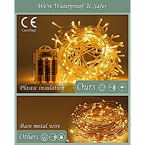 JACKYLED 80Ft 12 Pack Artificial Devil's Ivy Garland with 80 LED String Light, Fake Pothos Plant Vines,Houseplants, Hanging Plant Vines for Bedroom Garden Party Wall Decor