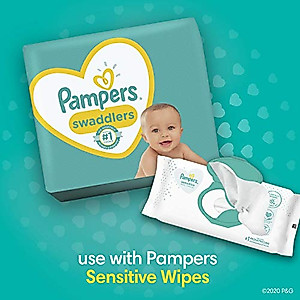 Diapers Newborn/Size 1 (8-14 lb), 32 Count - Pampers Swaddlers Disposable Baby Diapers, Jumbo Pack (Packaging May Vary)