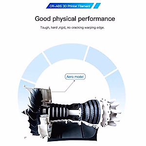 Creality ABS 3D Printer Filament 1.75 mm - Black | 1Kg Spool (2.2 Lbs) | Dimensional Tolerance ±0.03 mm | Fit Most FDM Printers (1 Pcs/Pack)