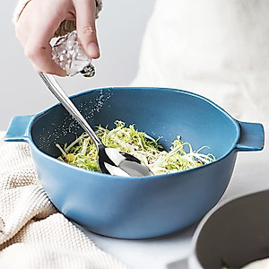 Anbers 8 Pieces Large Serving Spoons, 9.45 Inches, Stainless Steel Catering Serving Spoons