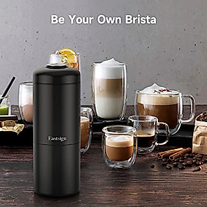 Eastsign Manual Espresso, Portable Espresso Machine, Compatible Ground Coffee, Hand Coffee Maker, Travel Gadgets, Manually Operated, Perfect for Camping, Hiking…