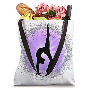 Gymnasts On The Moon Sunset Silhouette Retro Vintage Style Tote Bag